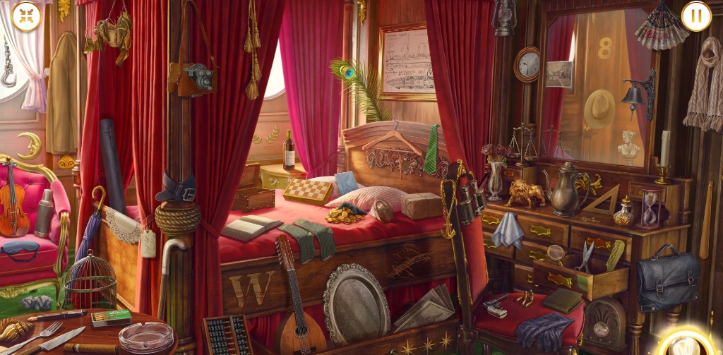 June's Journey: Hidden Objects: Vol. 9, Ch. 18 - Drifting Together - 2062. Bedroom Hidden ...