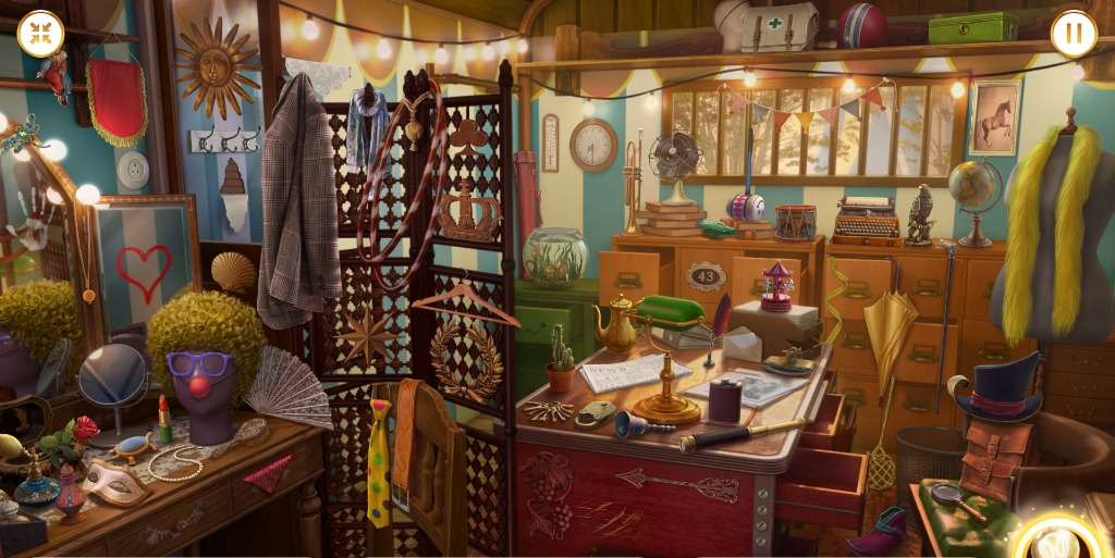 June's Journey: Hidden Objects: Vol. 9, Ch. 29 - Eye of the Tiger - 2118. Ringmaster's Office ...